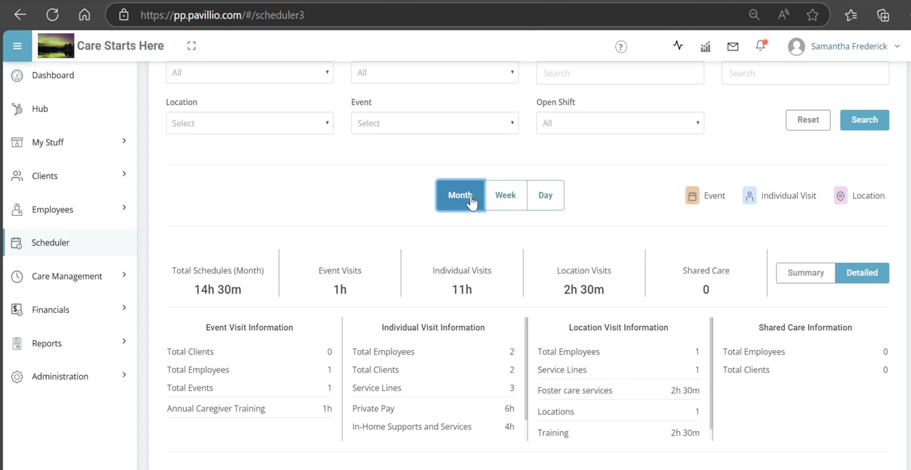 Pavillio Scheduler | Resource Center
